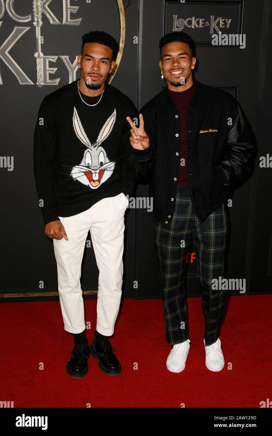 Hollywood, California, USA. 05th Feb, 2020. Isaac Bell and Elijah Bell ...