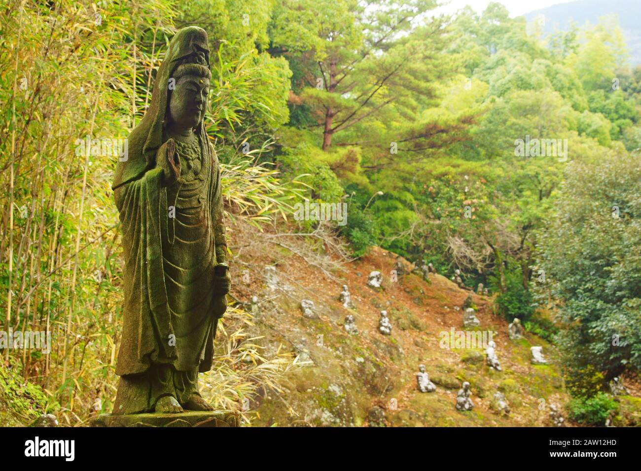 Gohyaku Rakan (500 Statues), Reigando, Kumamoto Prefecture, Japan Stock ...