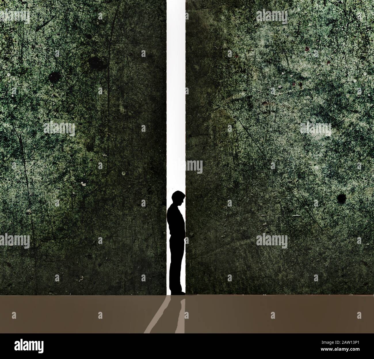 Trapped in between concept hi-res stock photography and images - Alamy