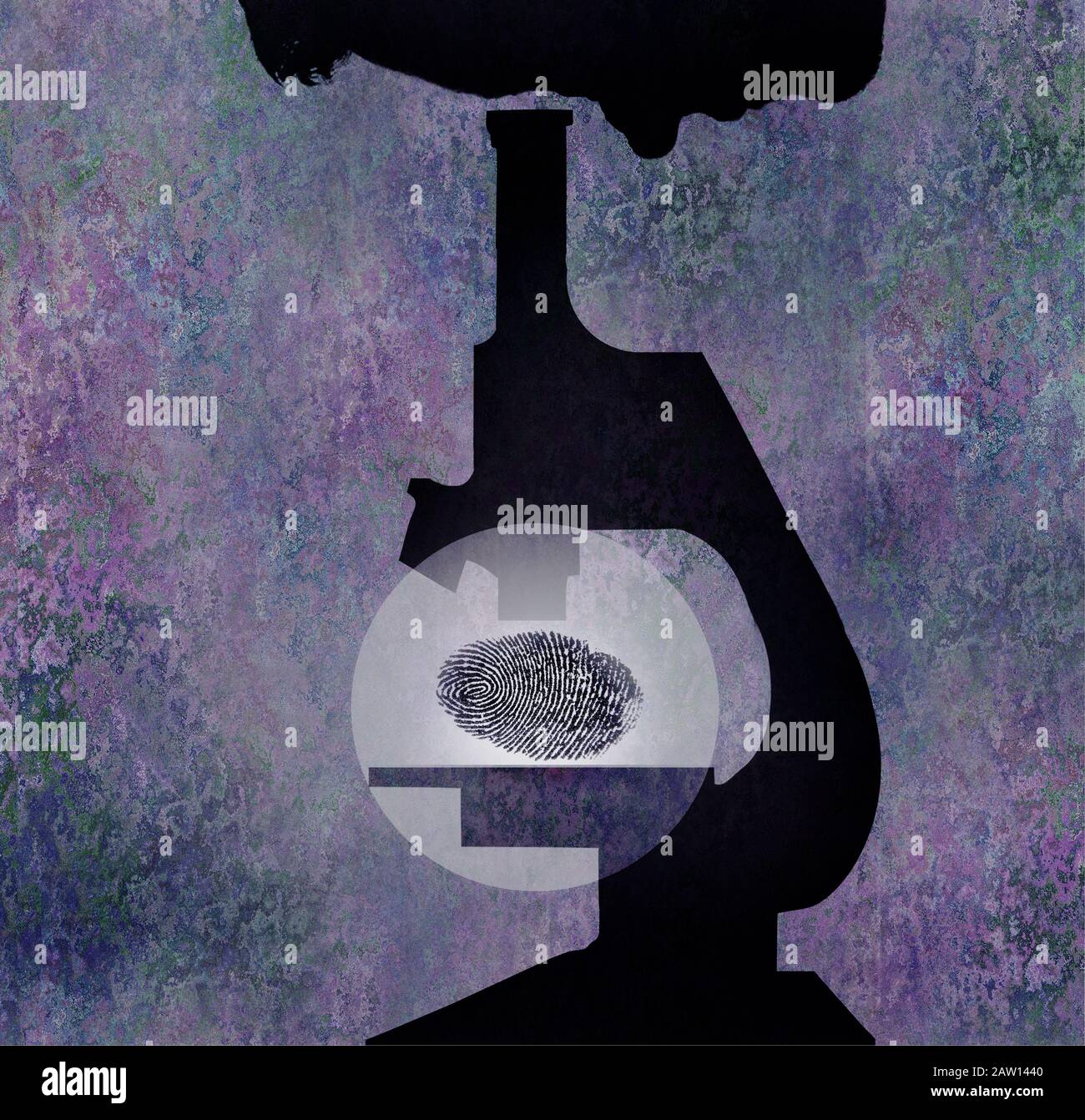 Forensic fingerprint microscope hi-res stock photography and images - Alamy