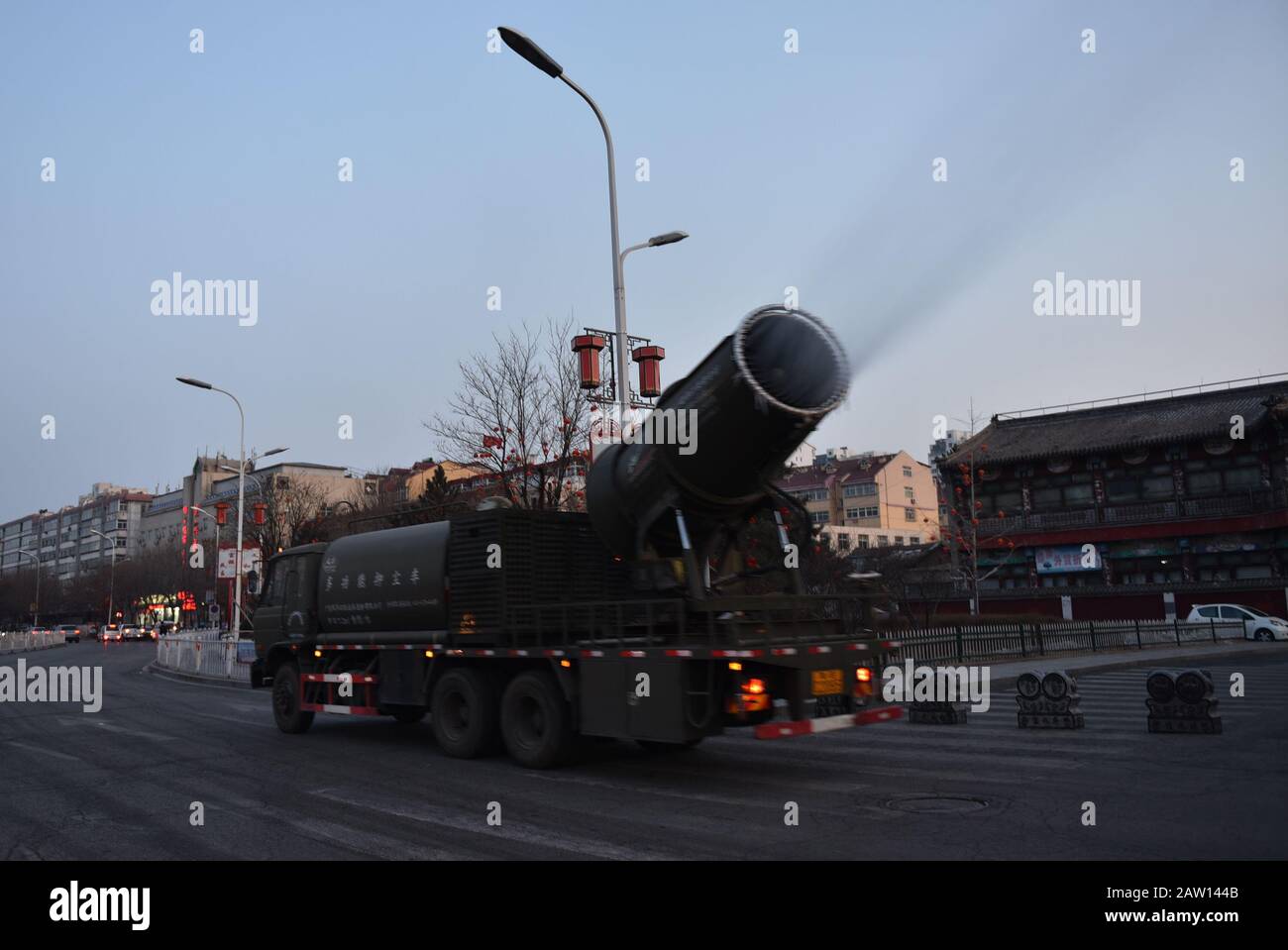 Dust control water spray hi-res stock photography and images - Alamy
