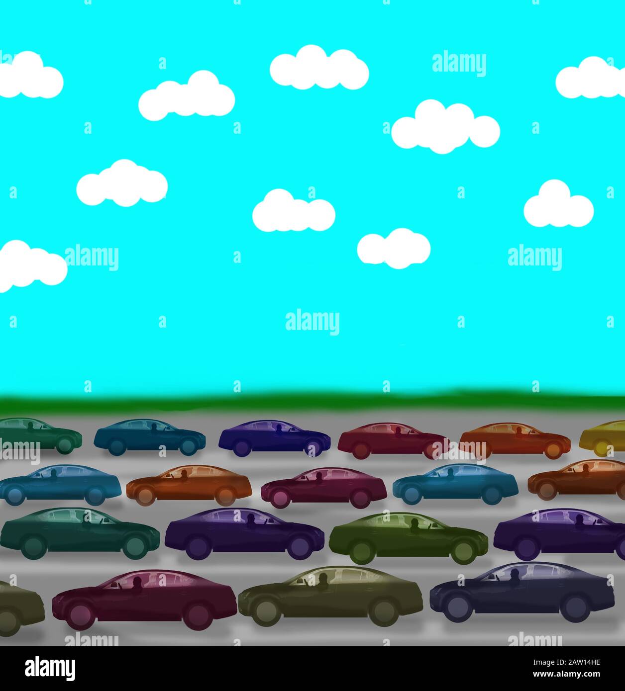 Moving opposite directions hi-res stock photography and images - Alamy