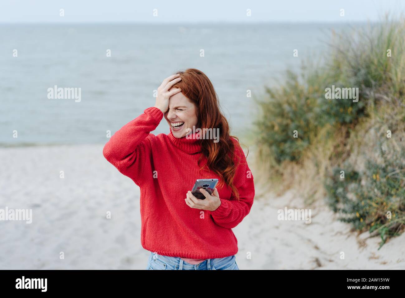 Embarrassed woman funny hi-res stock photography and images - Alamy