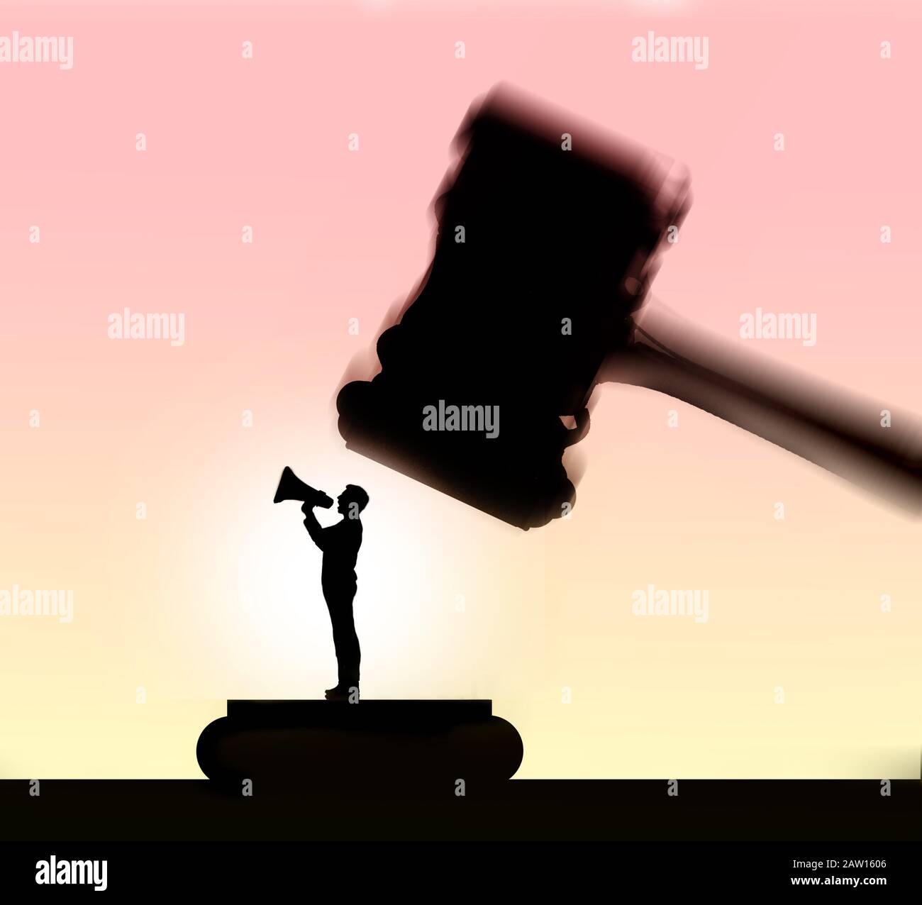 Gavel coming down hi-res stock photography and images - Alamy