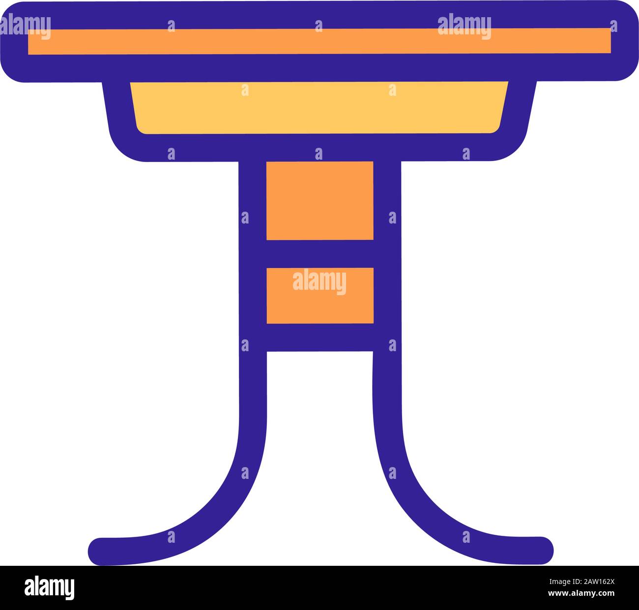 table icon vector. Isolated contour symbol illustration Stock Vector ...