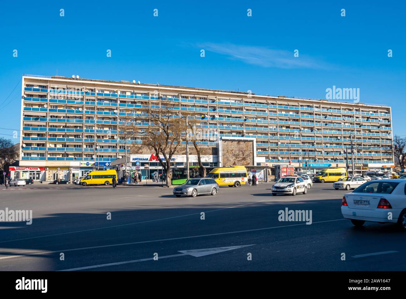 Tbilisi, Georgia 26 January 2020 - Metro station Avlabari. Square ...