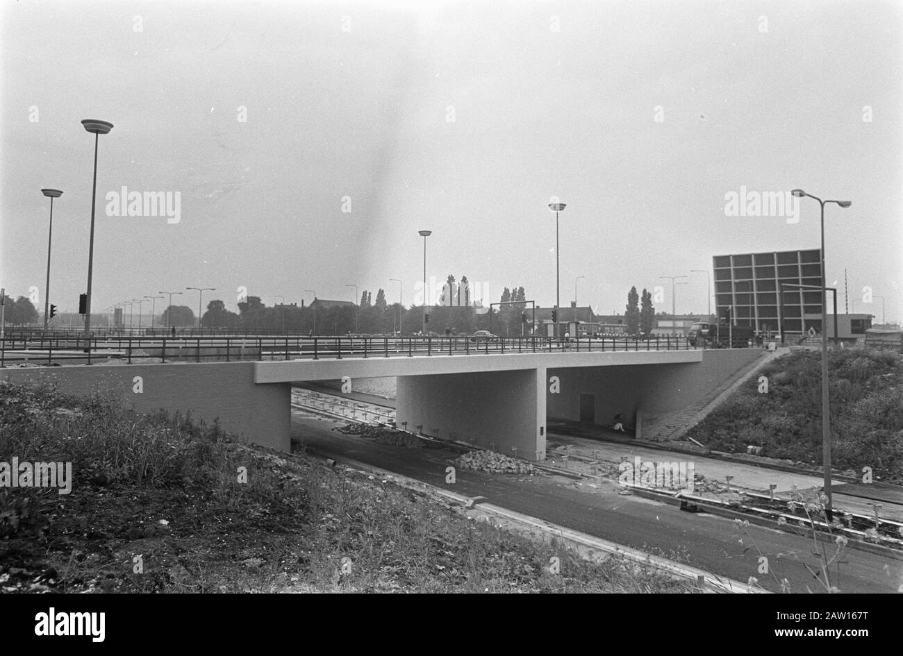 Construction site side entrance Black and White Stock Photos & Images ...