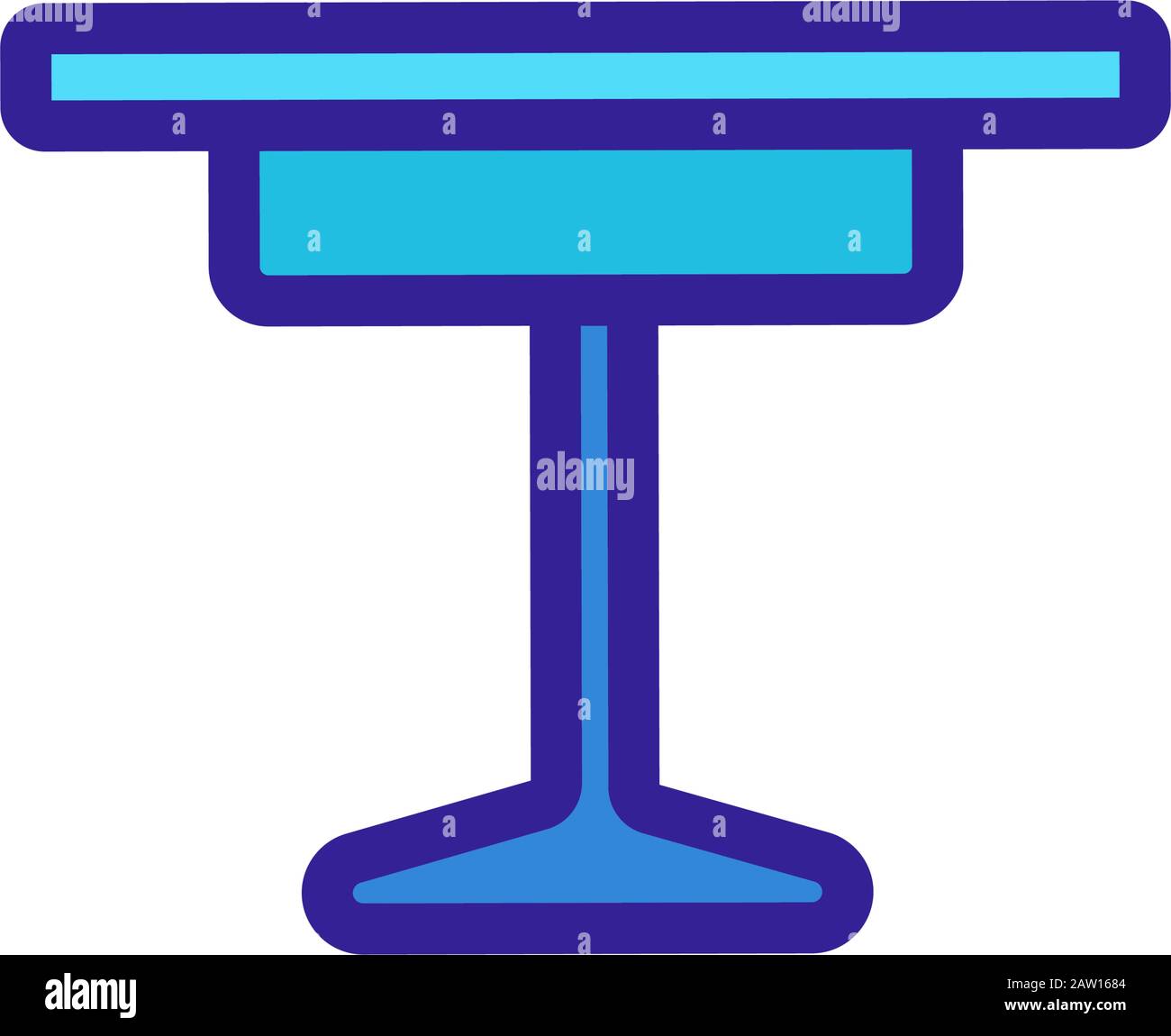 table icon vector. Isolated contour symbol illustration Stock Vector ...