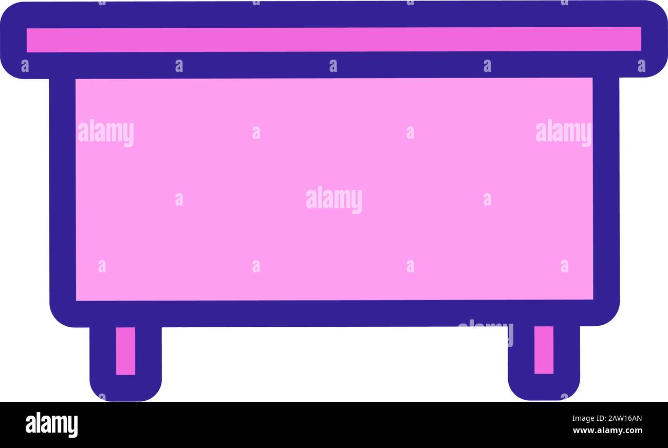 table icon vector. Isolated contour symbol illustration Stock Vector ...