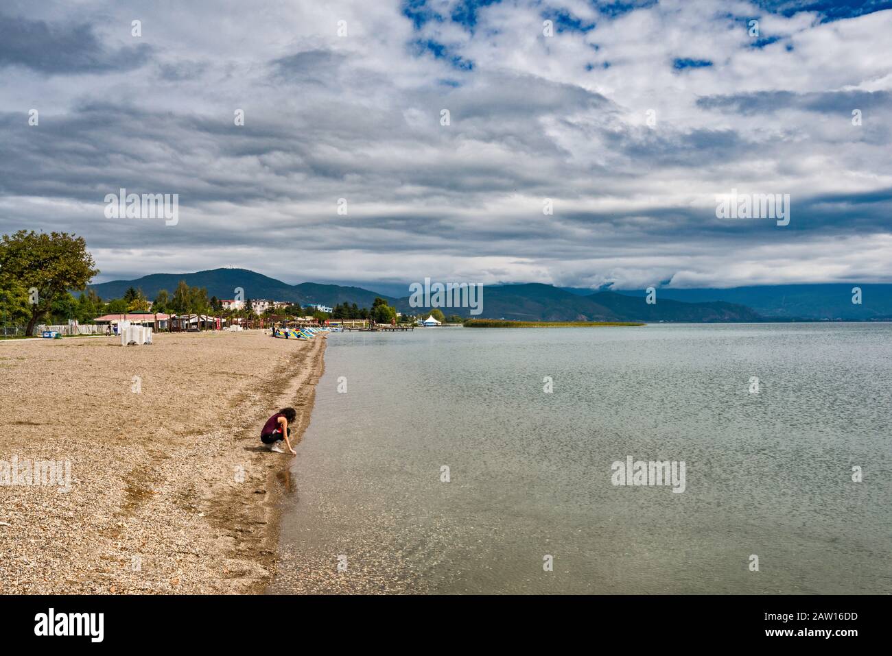 Beach at Lake Ohrid in Struga, North Macedonia Stock Photo - Alamy