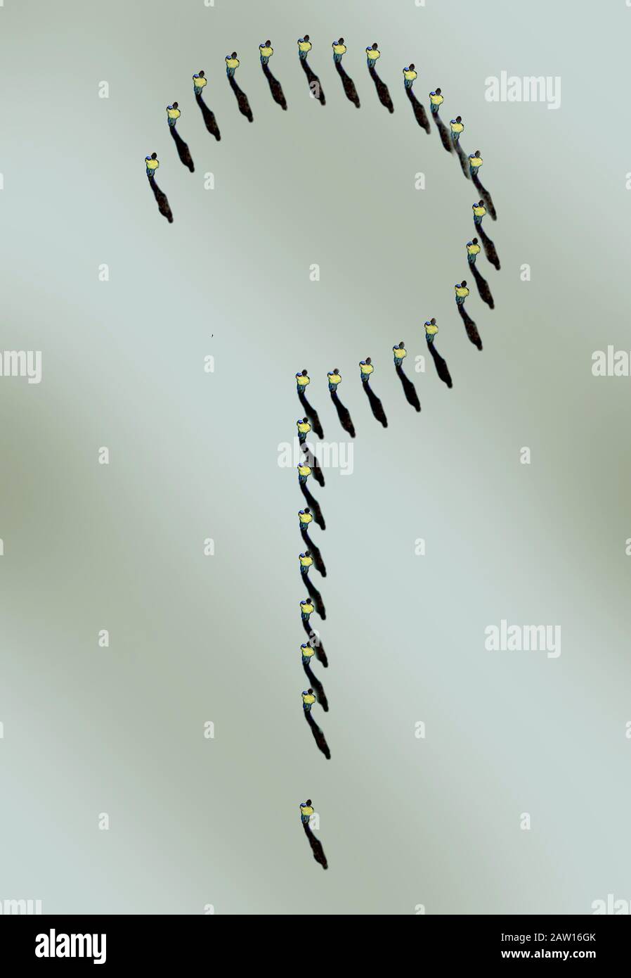 Forming a question mark hi-res stock photography and images - Alamy