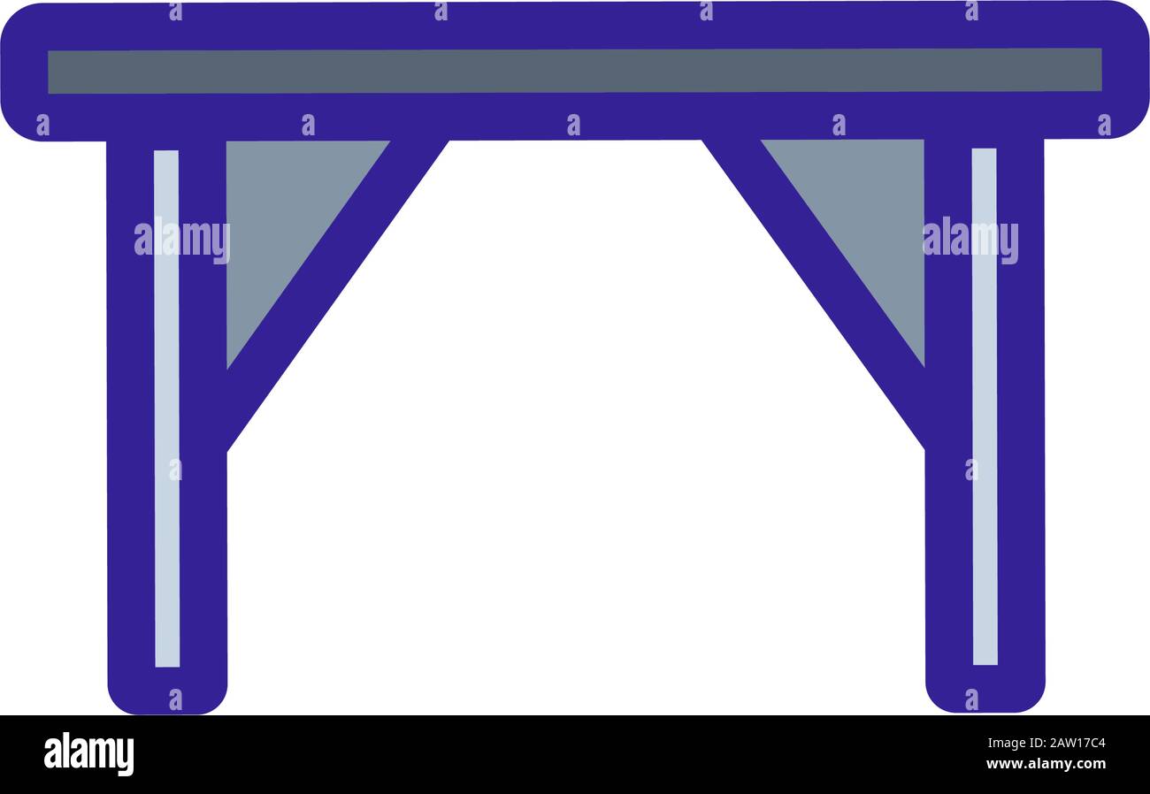table icon vector. Isolated contour symbol illustration Stock Vector ...