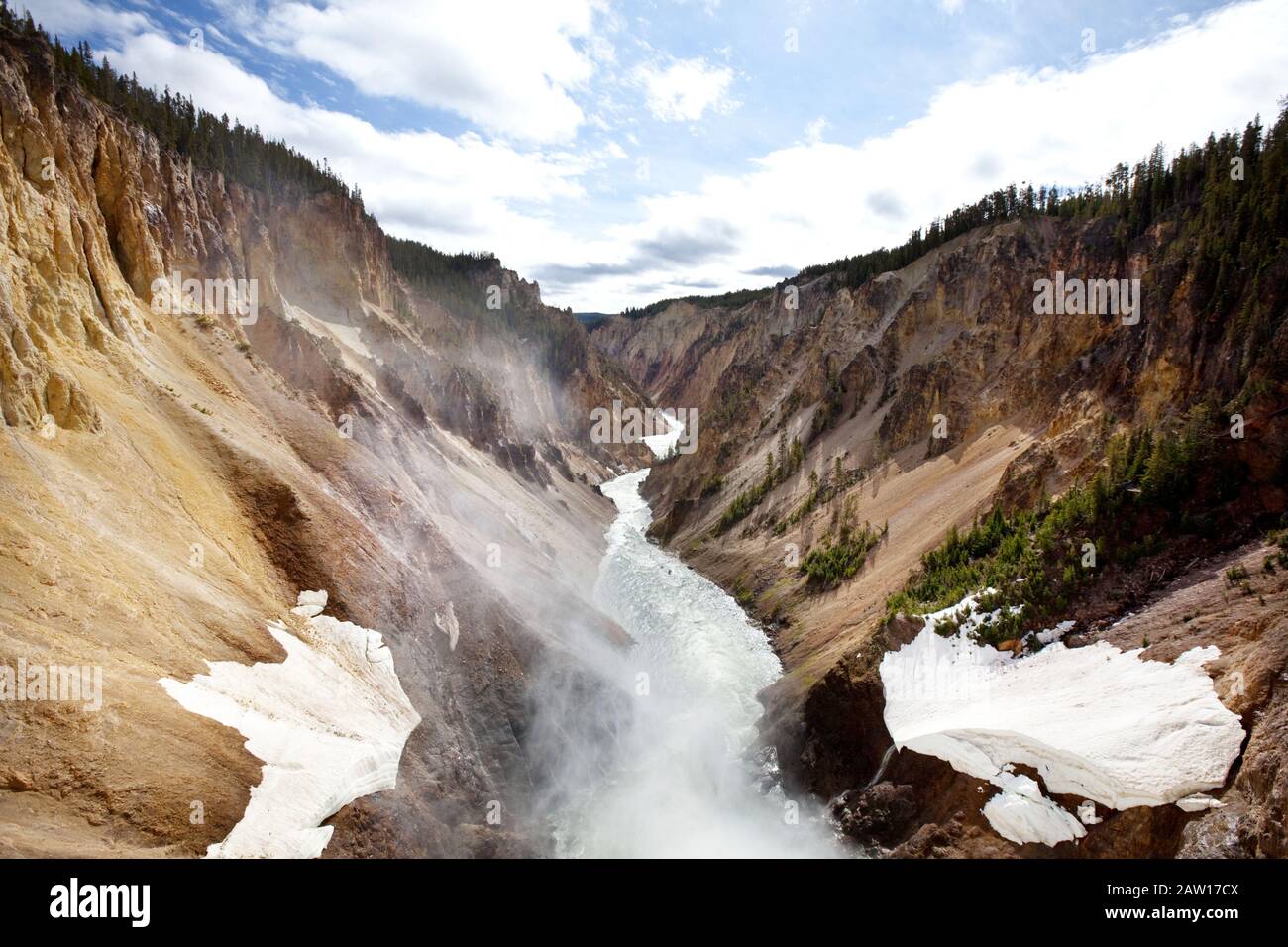 Lower fall of Yellowstone fiver Stock Photo - Alamy