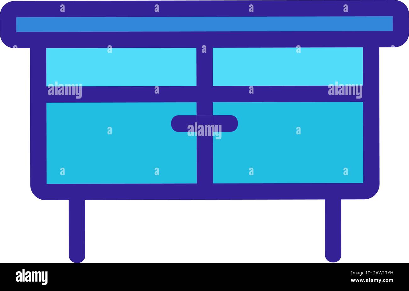 table icon vector. Isolated contour symbol illustration Stock Vector ...