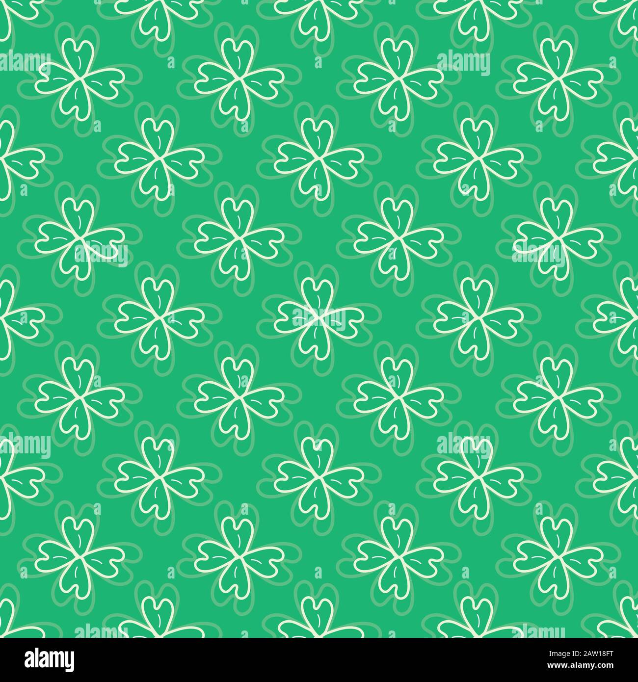 Four -leaf clover seamless vector pattern background Stock Vector Image ...