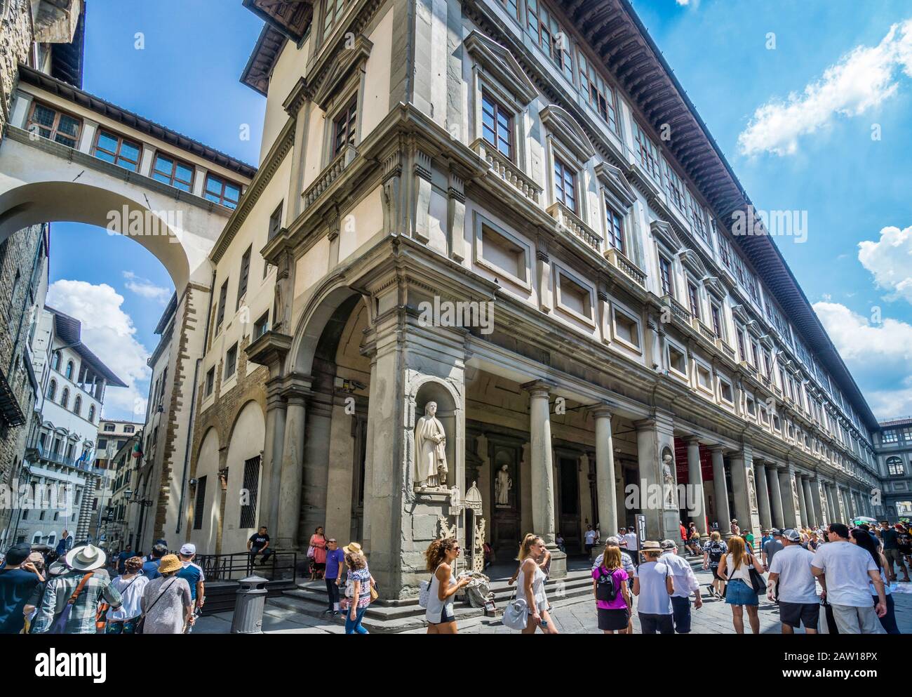 arches of the Loggia dei Lanzi at Piazza della Signoria adjoining the ...