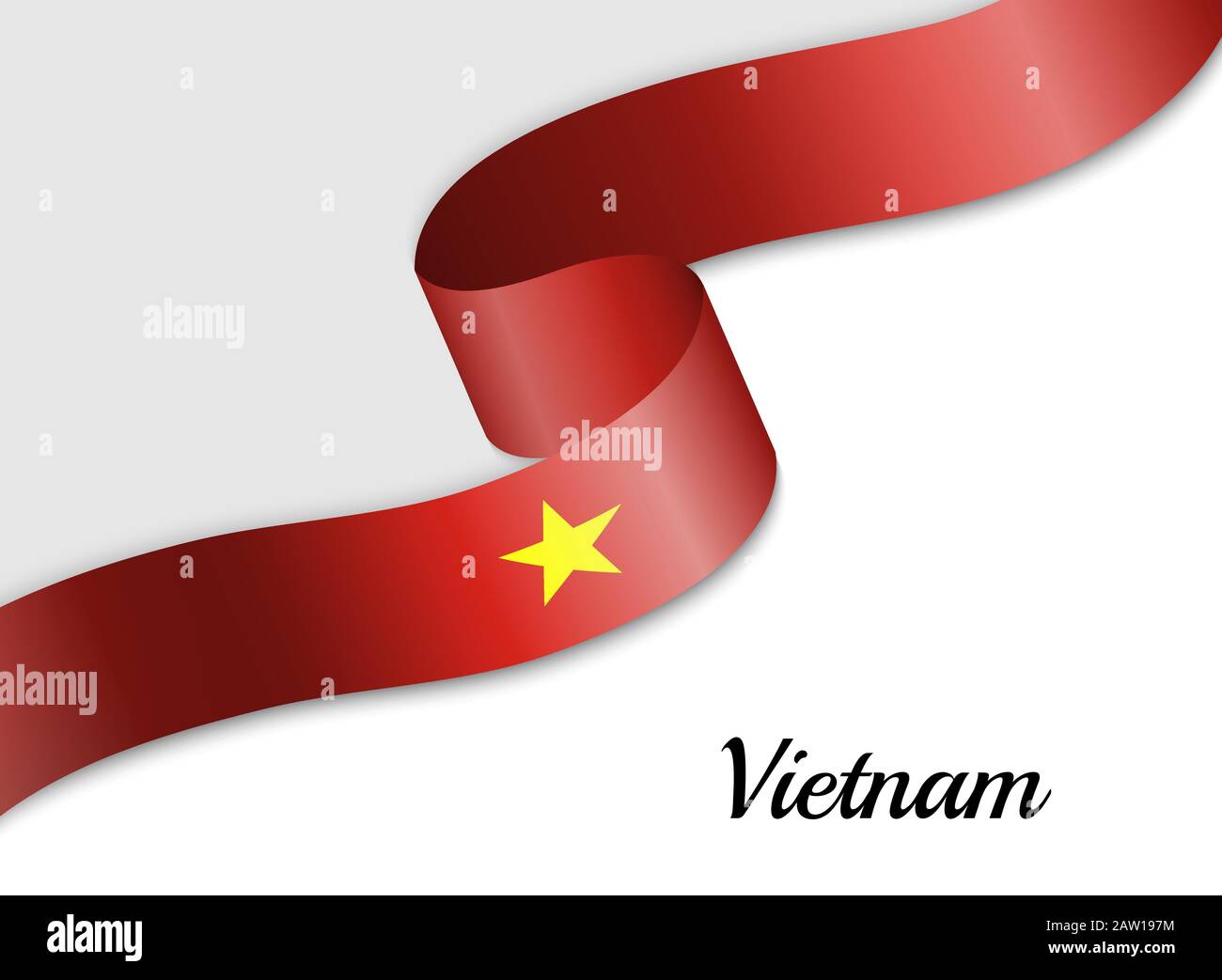 National flag of vietnam waving Stock Vector Images - Alamy