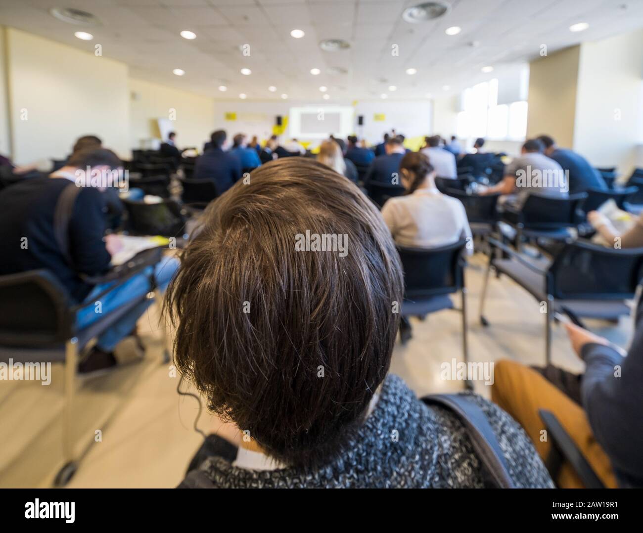 University lecture hall during class hi-res stock photography and ...