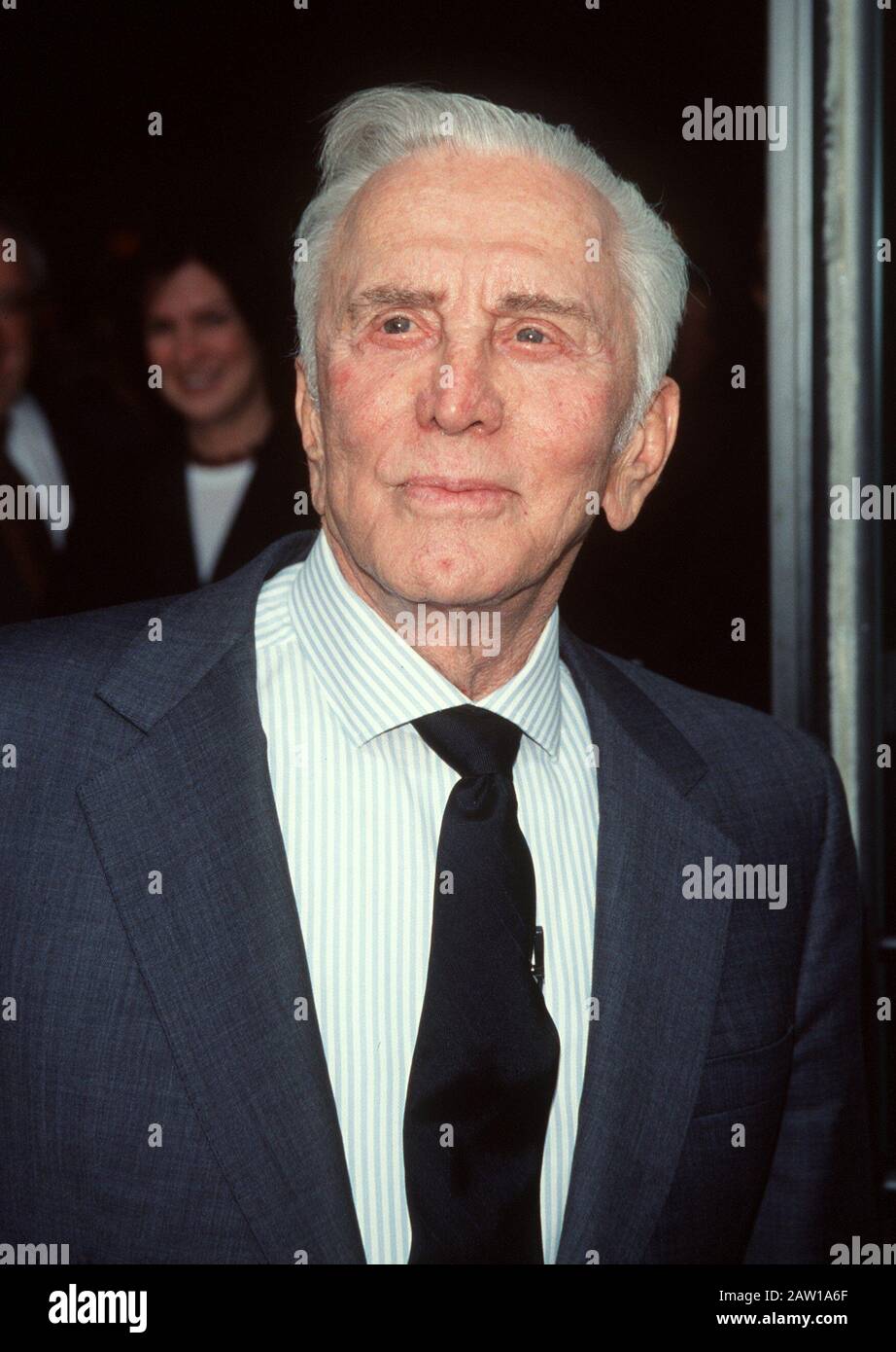 The American actor Kirk Douglas on December 6, 1999 at a film premiere ...