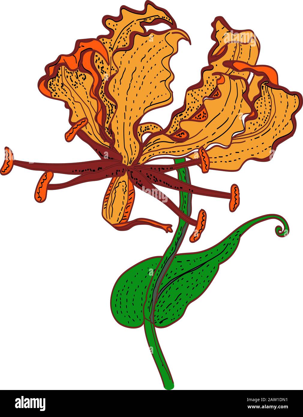 Universal arrangement of flowers lilies Stock Vector Image & Art - Alamy