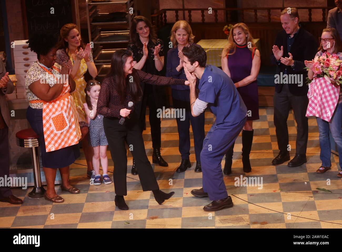 Broadway closing night of Waitress The Musical at the Brooks Atkinson ...