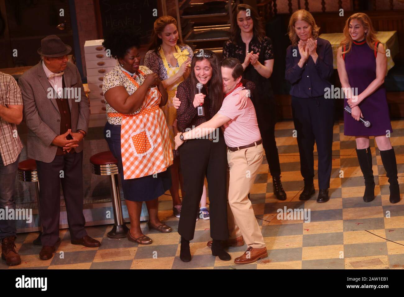 Broadway closing night of Waitress The Musical at the Brooks Atkinson ...