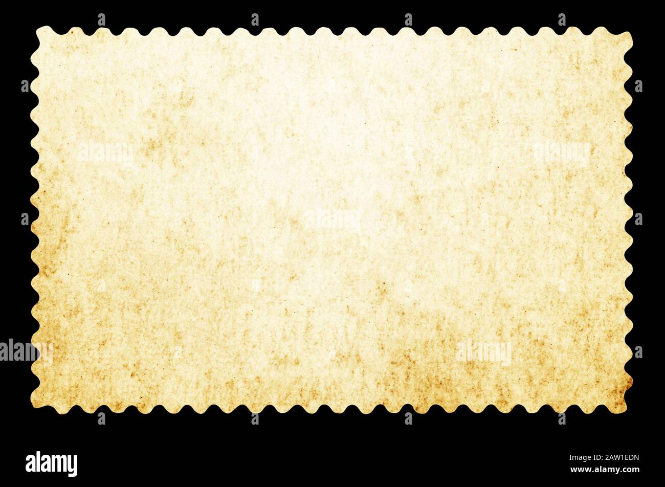 Blank postage stamp - Isolated on Black Stock Photo - Alamy