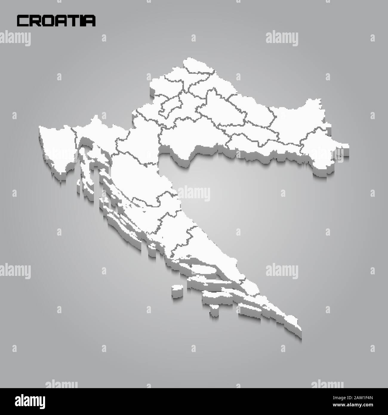 Croatian borders Stock Vector Images - Alamy