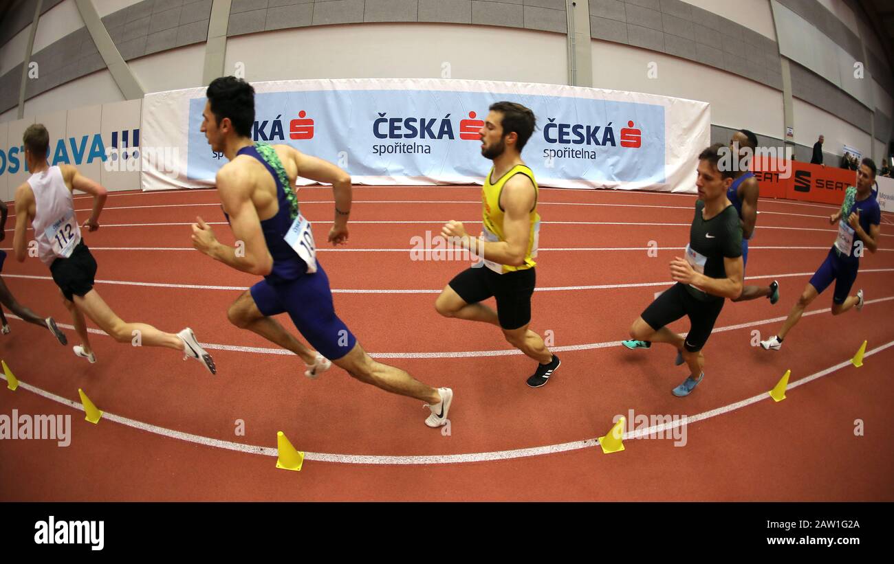 Ostrava, Czech Republic. 05th Feb, 2020. The men's 1500 metres race ...