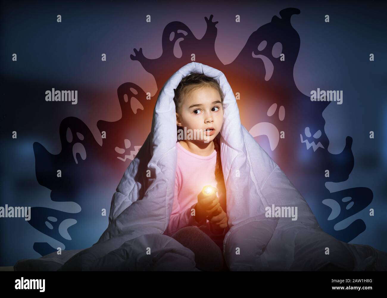 Child flashlight sky hi-res stock photography and images - Alamy