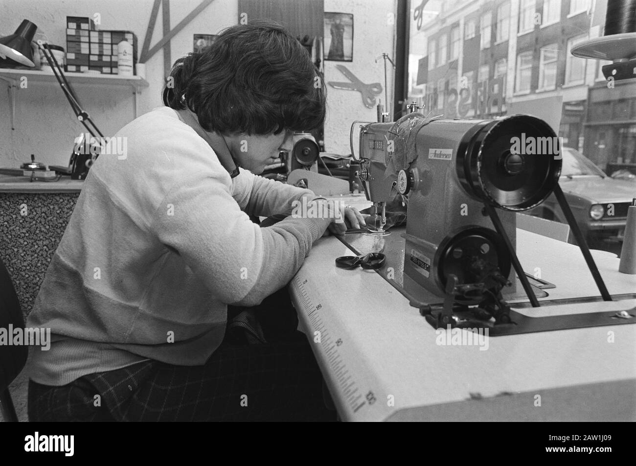 Mission magazine success woman behind sewing machine to work Date ...