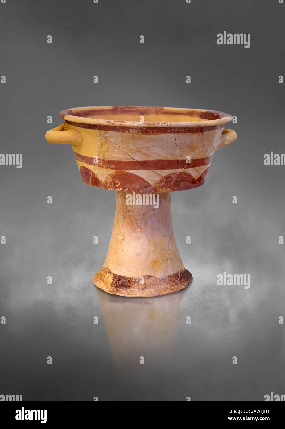 The Minoan domestic vessels, a bowl on stand, Early Protopalatial ...