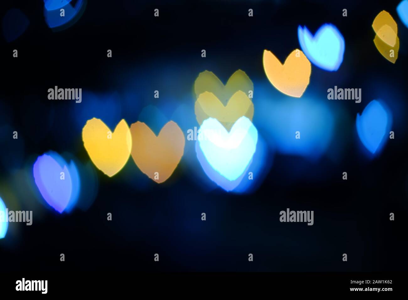 Blurred Heart Lights