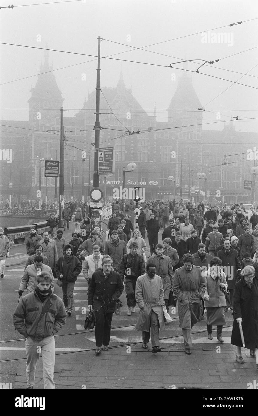 Public transport in central Black and White Stock Photos & Images - Alamy