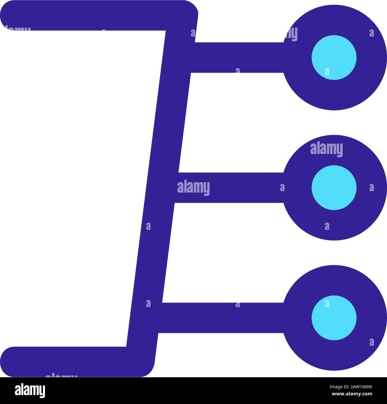 Optical cable icon vector. Isolated contour symbol illustration Stock ...