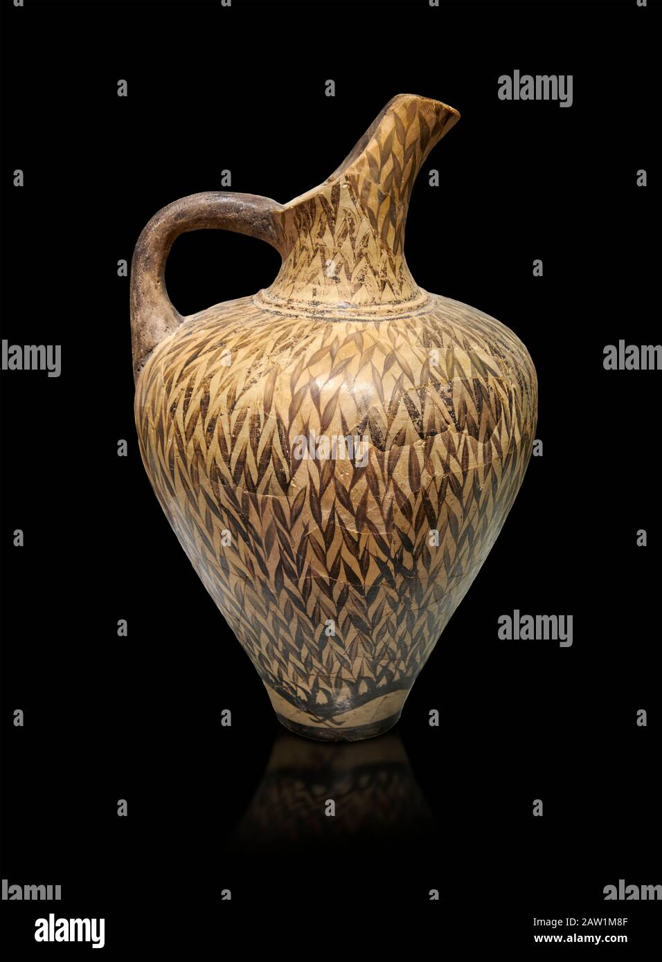 Minoan ewer with dense reeds design, by the "Reed Painter" , Phaistos ...