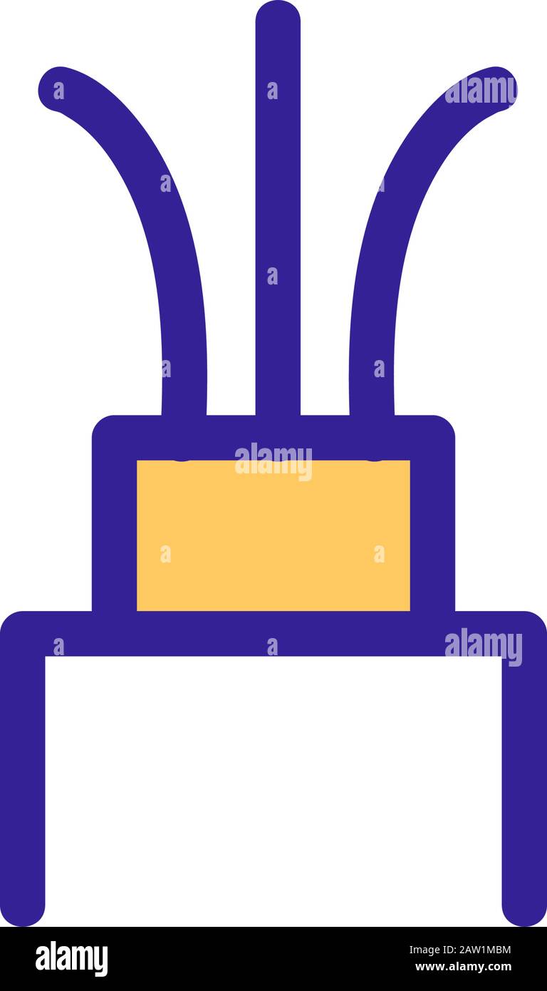 Optical cable icon vector. Isolated contour symbol illustration Stock ...