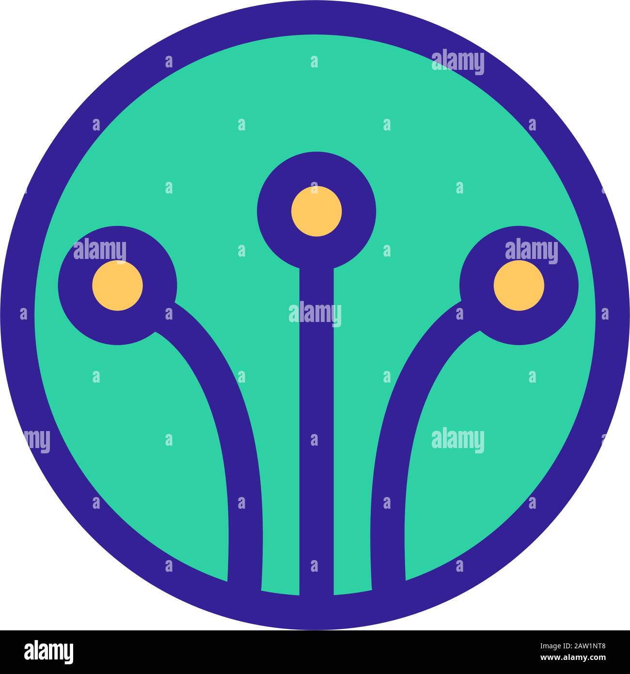 Optical cable icon vector. Isolated contour symbol illustration Stock ...