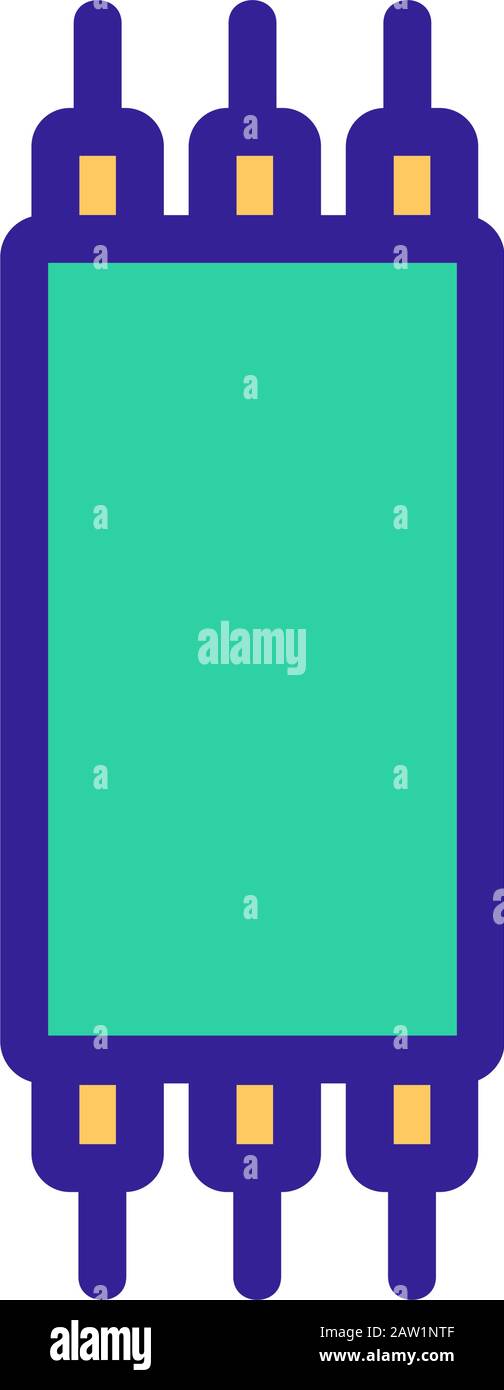 Optical cable icon vector. Isolated contour symbol illustration Stock ...