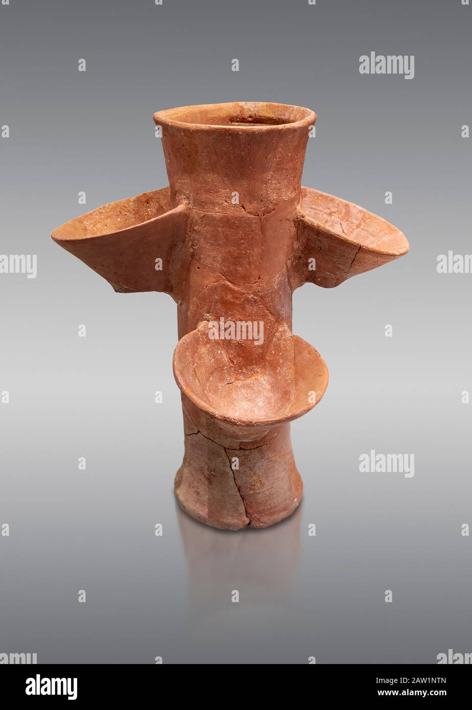 Minoan ritual offering vessel drom temple of snakes, 1700-1600 BC ...