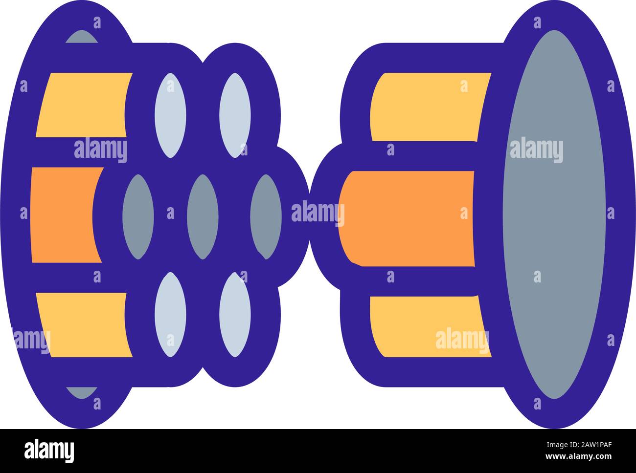 Optical cable icon vector. Isolated contour symbol illustration Stock ...