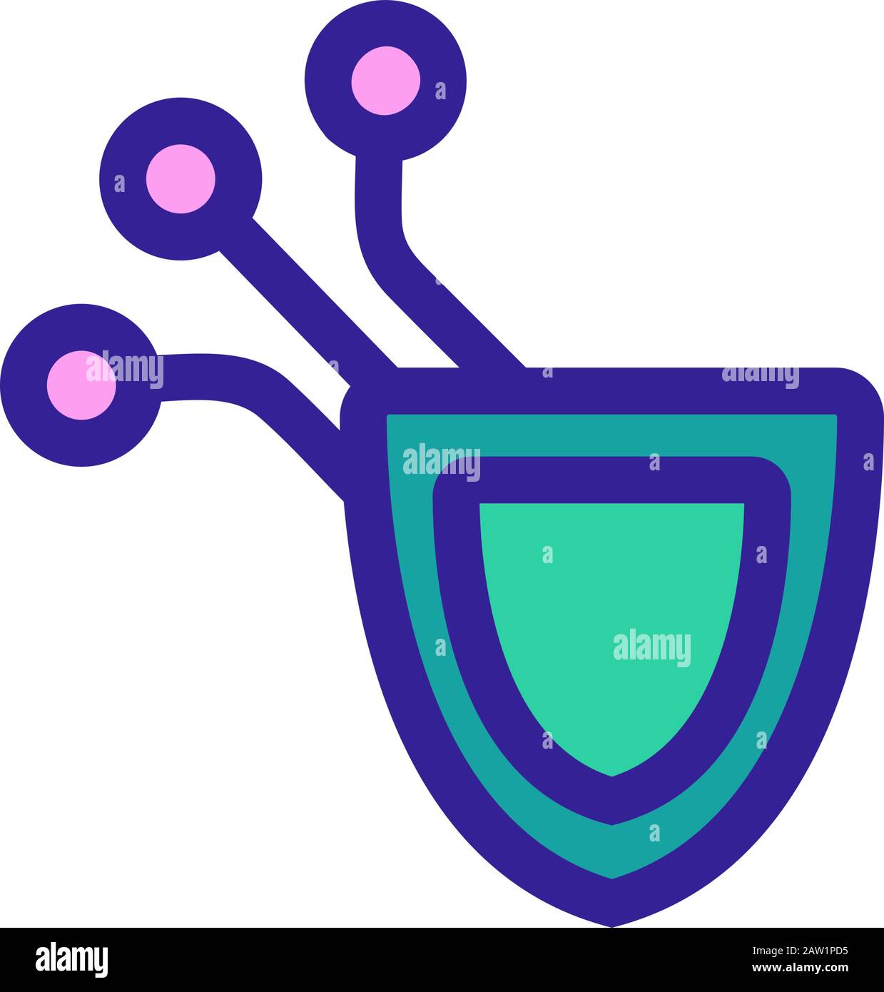Optical cable icon vector. Isolated contour symbol illustration Stock ...