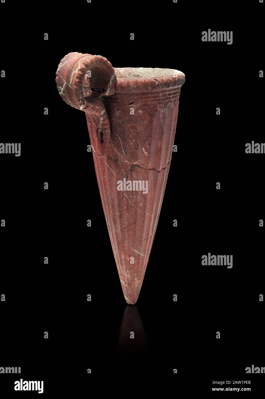 Minoan stone conical rhython with fluted decoration, Zakros 1500-1400 ...