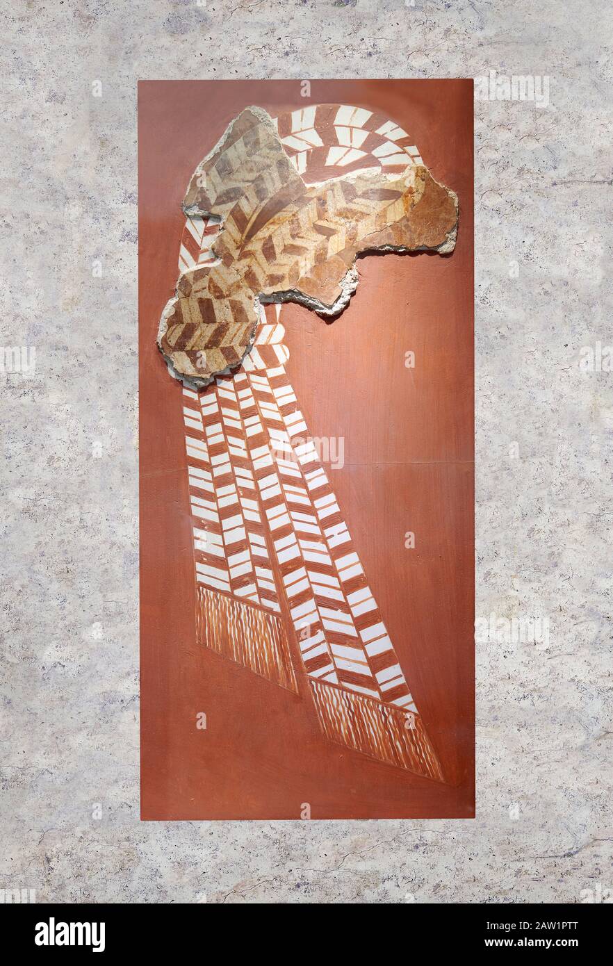 Minoan 'Sacred Knot" fresco wall art depicting the religious apotropaic ...