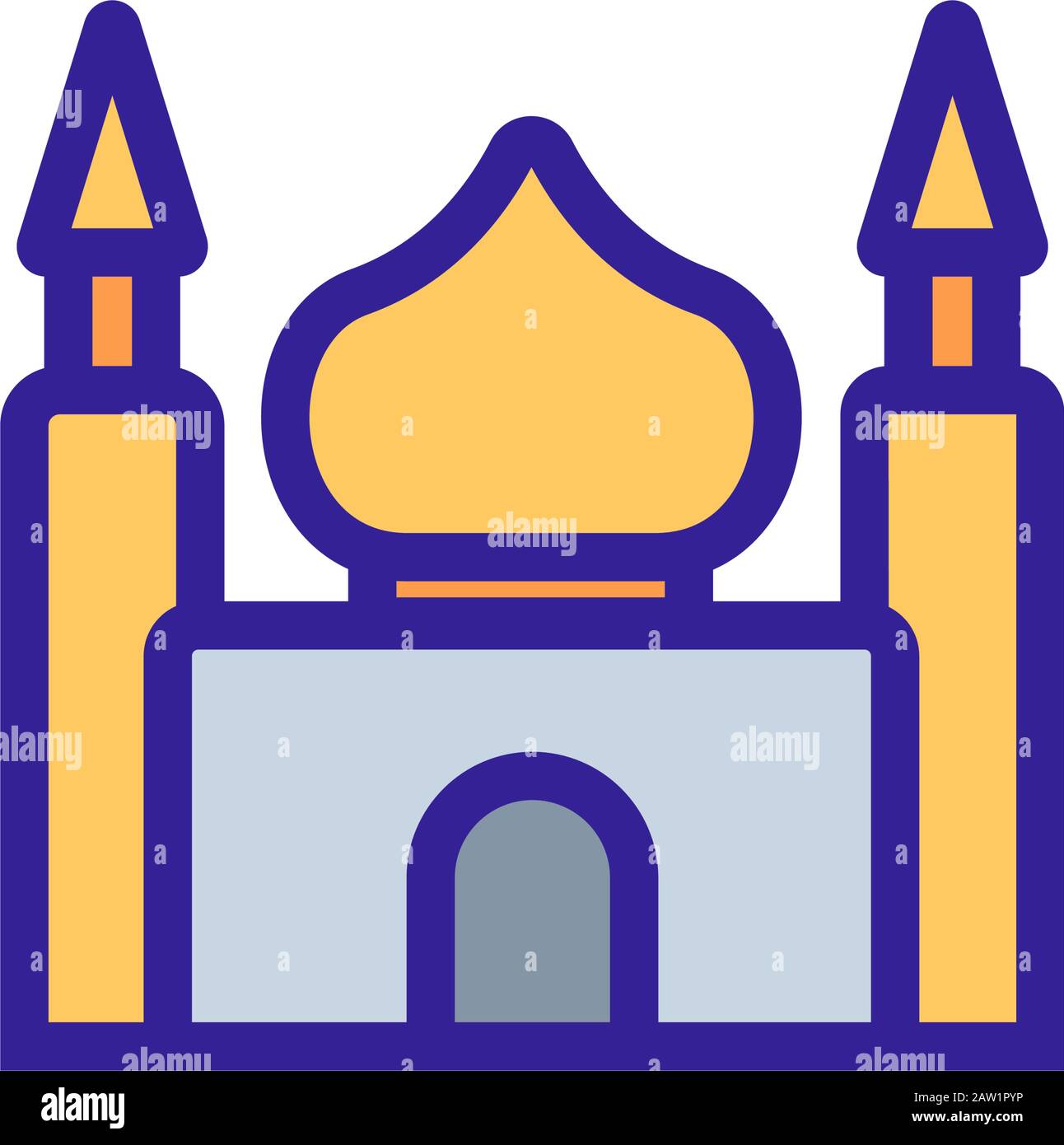 Islam icon vector. Isolated contour symbol illustration Stock Vector ...