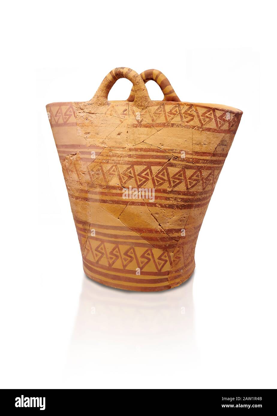 Minoan decorated clay alabastra , Konssos-Little Palace 1450-1370 BC ...