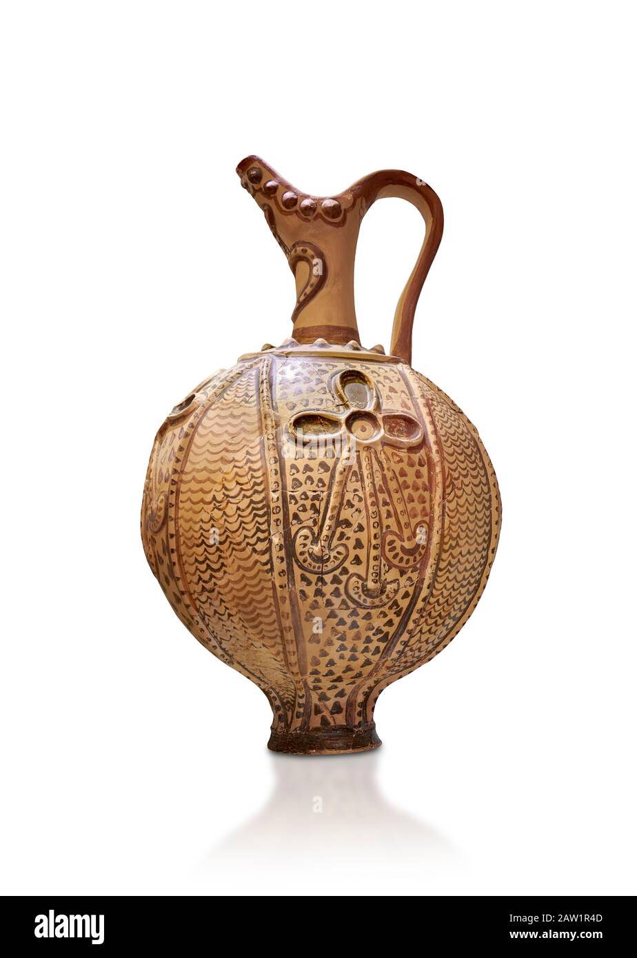 Minoan decorated ritual ewer with a sacral knot relief , Konssos-Little ...