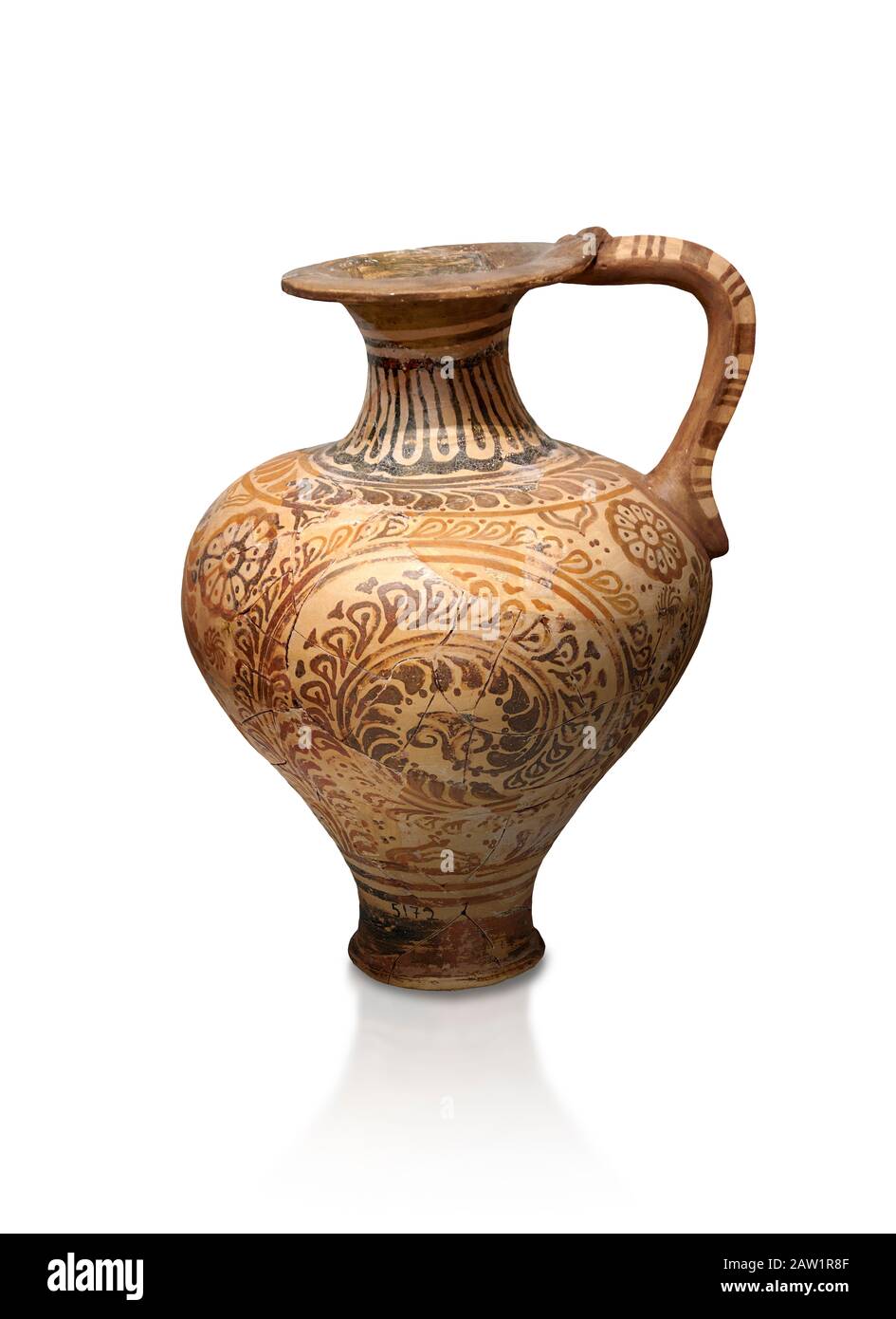 The Minoan decorated jug with elaborate design, Palaikastro, 1500-1450 ...