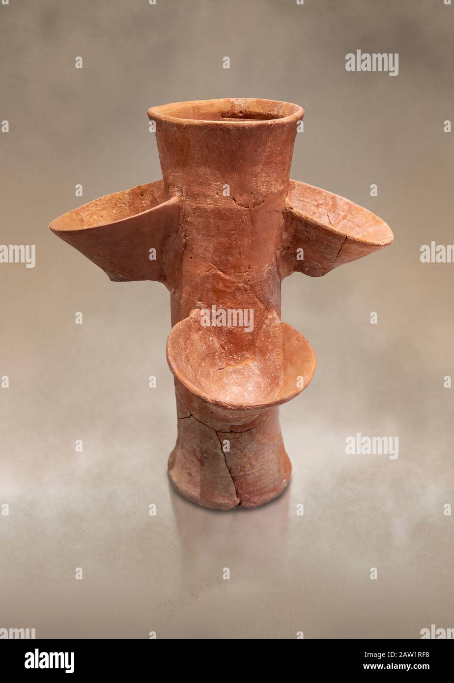 Minoan ritual offering vessel drom temple of snakes, 1700-1600 BC ...