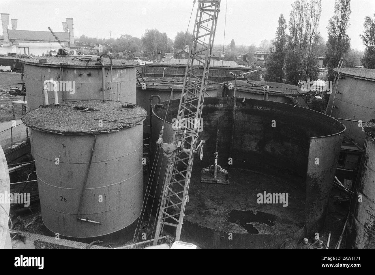 Tanks with poison on the former site of the Operating Company Krimpen ...